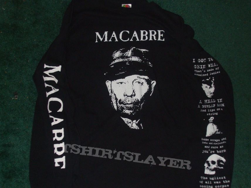 MACABRE "ED GEIN" REISSUE LONGSLEEVE NEWER DESIGN (OLD AND NEW LOGO ...