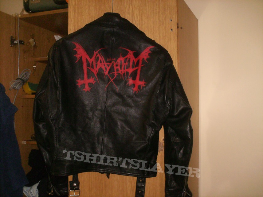mayhem leather jacket | TShirtSlayer TShirt and BattleJacket Gallery