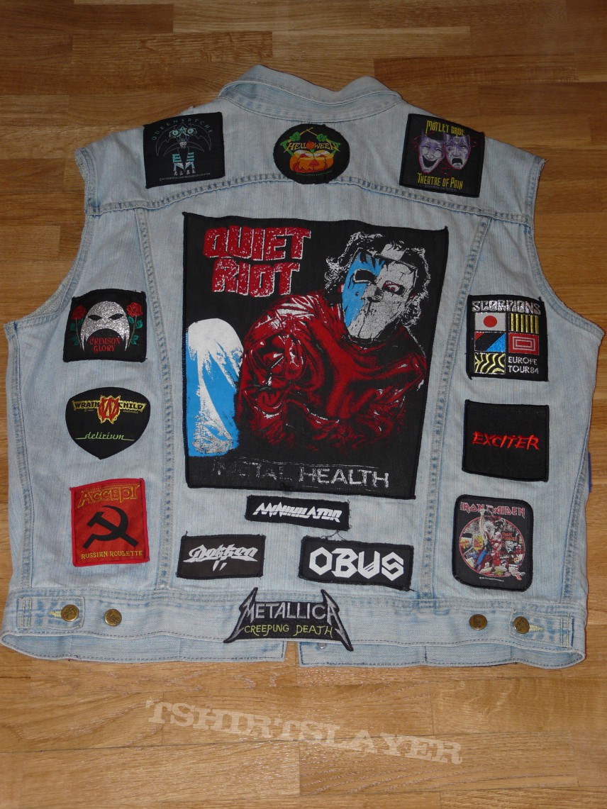 Quiet Riot Light blue denim kutte | TShirtSlayer TShirt and ...