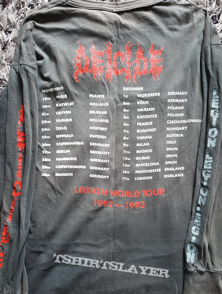 Deicide - Legion 1992 tour longsleeve | TShirtSlayer TShirt and BattleJacket Gallery