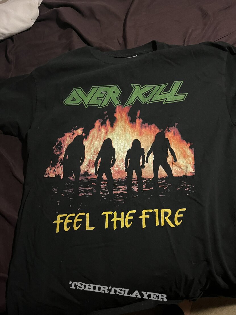 Overkill Feel The Fire Shirt | TShirtSlayer TShirt and BattleJacket Gallery