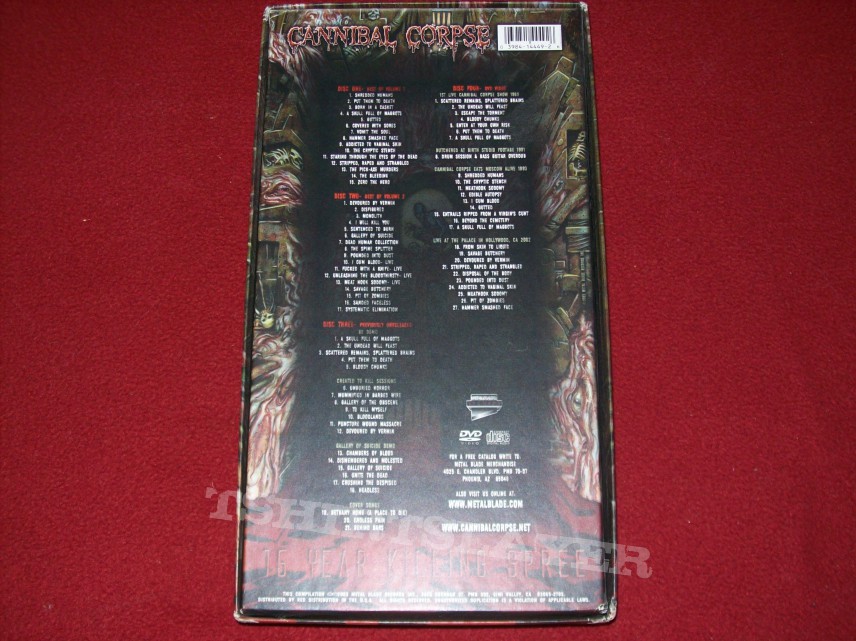 Cannibal Corpse/Boxset | TShirtSlayer TShirt and BattleJacket Gallery