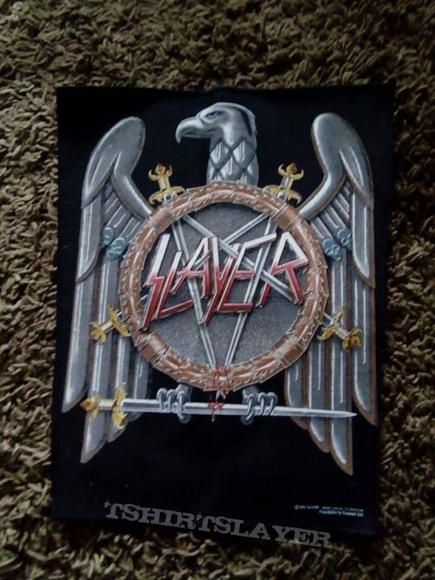 Slayer Bald Eagle Back Patch | TShirtSlayer TShirt and BattleJacket Gallery
