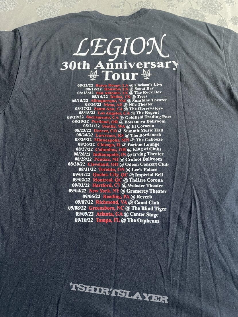 Deicide Legion 30th Anniversary Tour 2022 | TShirtSlayer TShirt and BattleJacket Gallery