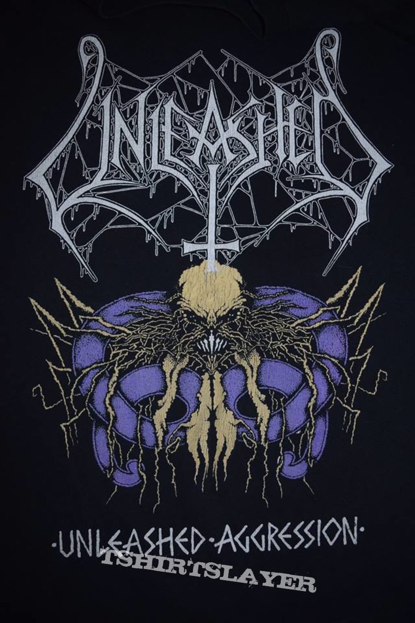 Unleashed - Aggression (Death Metal Victory Tour 1995) | TShirtSlayer TShirt and BattleJacket ...