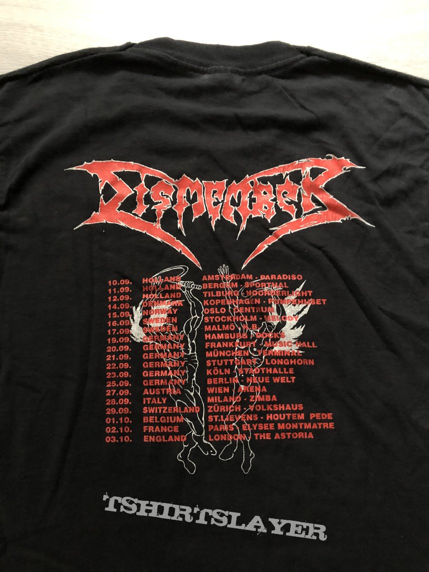Dismember OG 1993 Tour Longsleeve | TShirtSlayer TShirt and ...