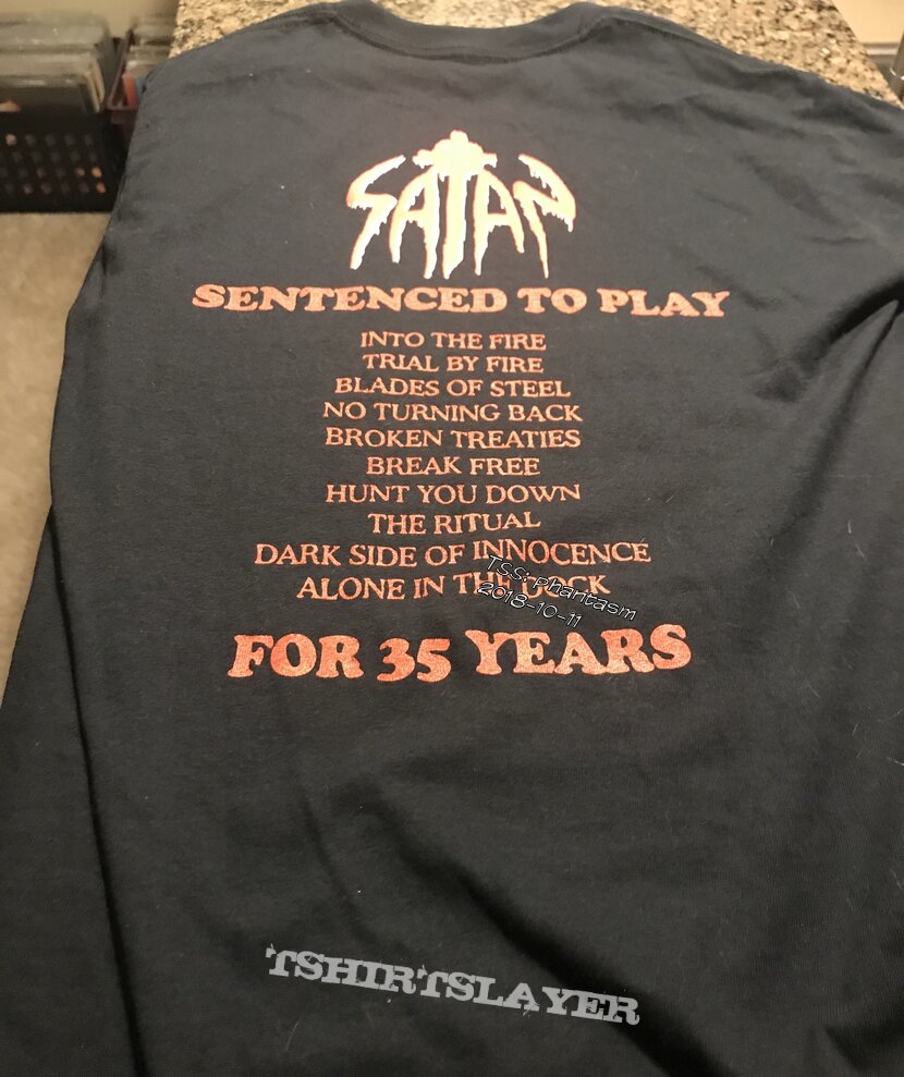 Satan 2018 Tour Shirt/35 Years of Court in the Act | TShirtSlayer ...