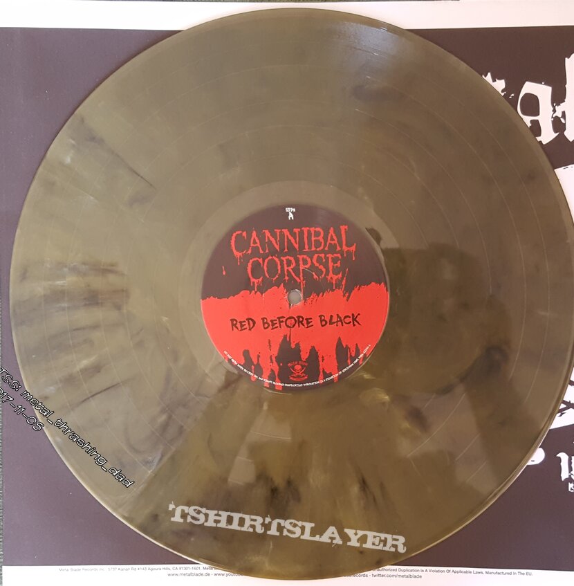 Cannibal Corpse - "Red Before Black" Ltd Edition LP in Olive Green ...