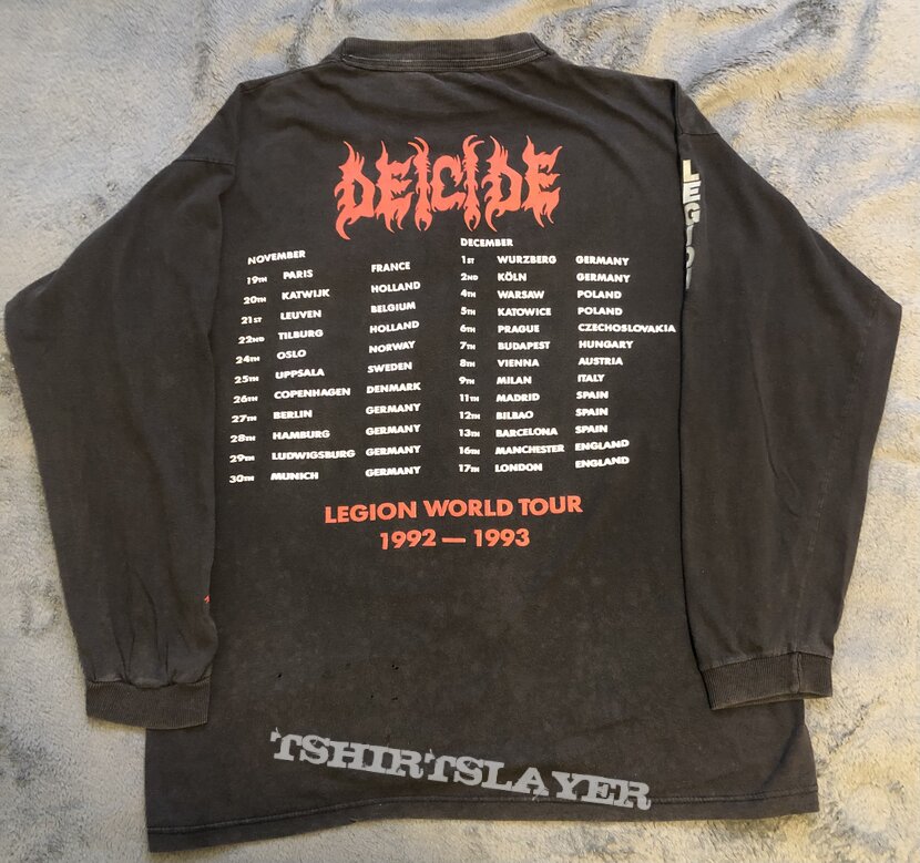 Deicide Legion European Tour LS | TShirtSlayer TShirt and BattleJacket Gallery