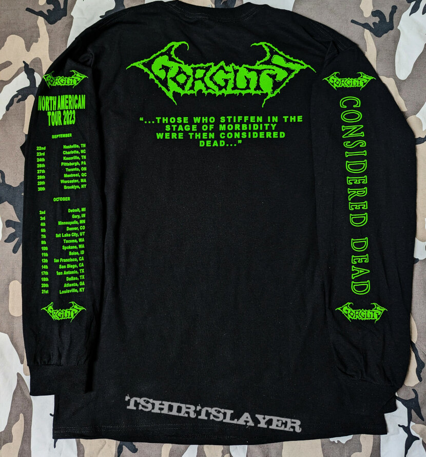 Gorguts - Considered Dead US Tour 2023 - Longsleeve | TShirtSlayer ...