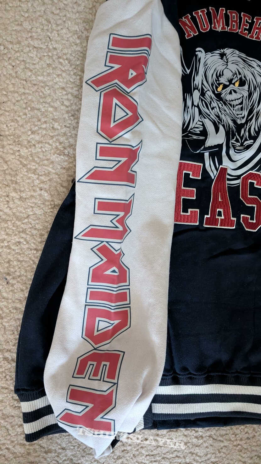 Iron Maiden - The Number of the Beast varsity jacket | TShirtSlayer ...