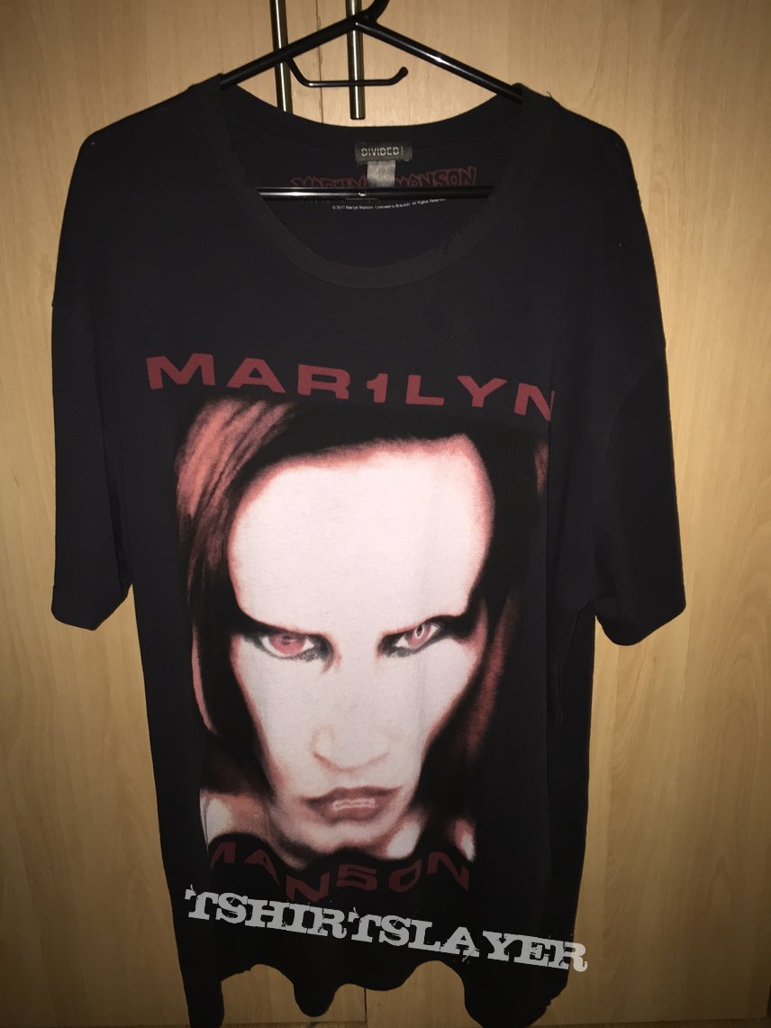 Marilyn Manson bigger than satan t-shirt | TShirtSlayer TShirt and BattleJacket Gallery