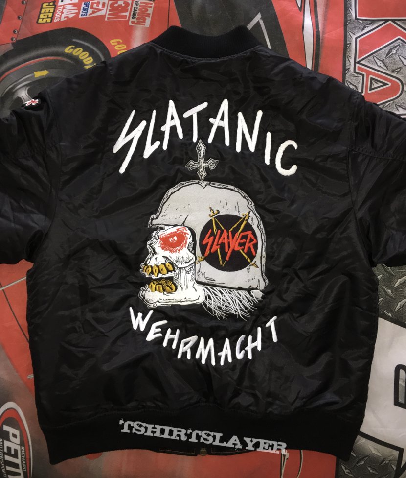 Slayer, Slayer Bomber Jacket Battle Jacket (jaba71's) | TShirtSlayer