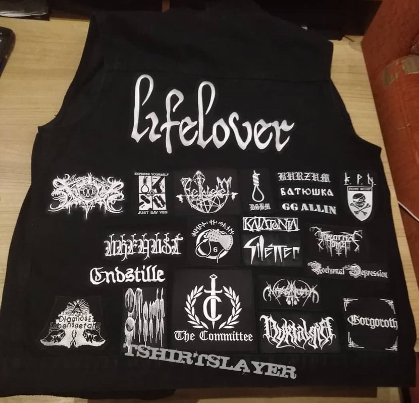 Lifelover Black/Doom metal vest | TShirtSlayer TShirt and BattleJacket ...