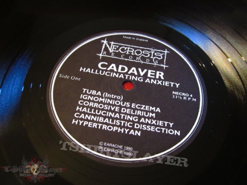 FOR SALE!!! Cadaver Hallucinating Anxiety LP Earache/Necrosis Records ...