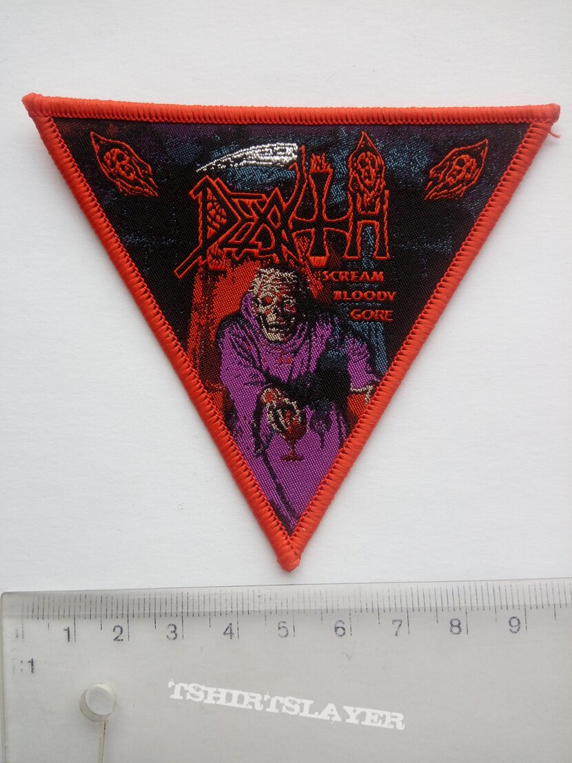 Death, Death - Scream Bloody Gore - woven patch Patch (vargveum's) | TShirtSlayer