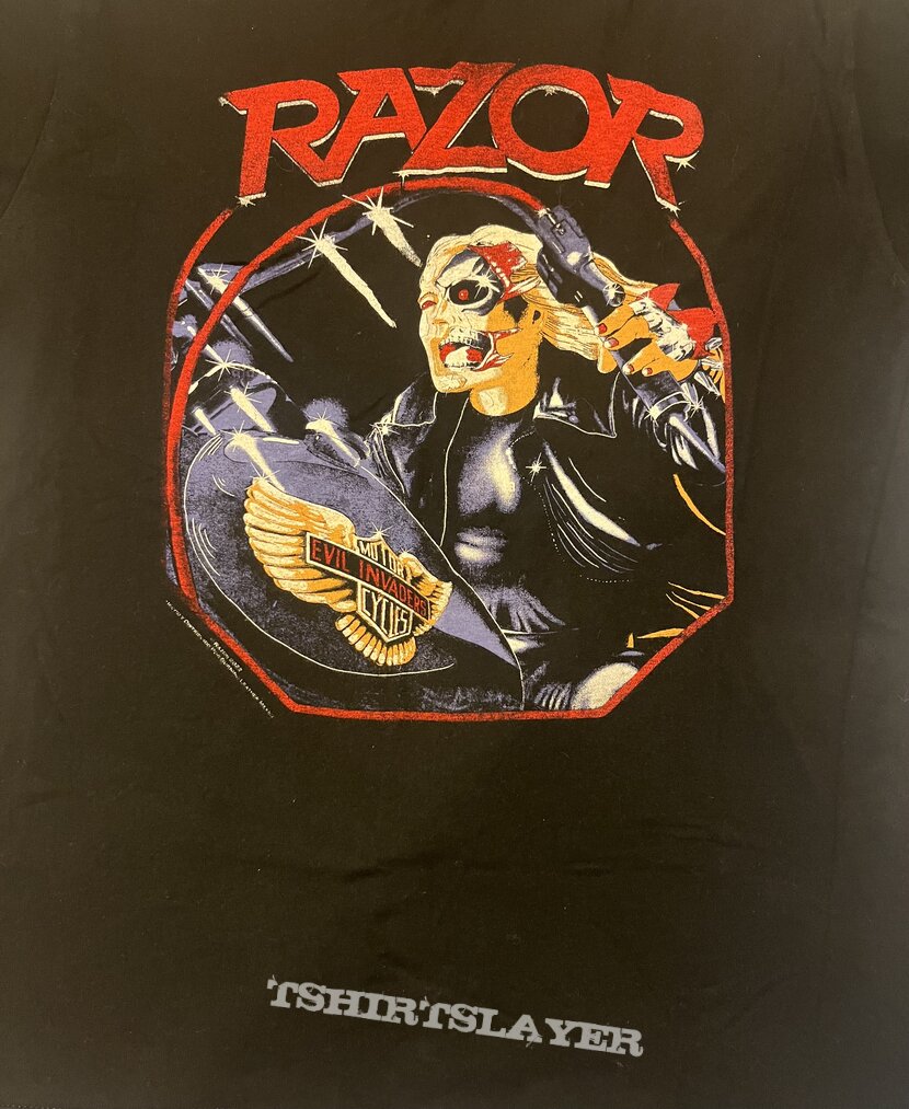 Razor, Razor - Evil Invaders shirt TShirt or Longsleeve (invisible ...
