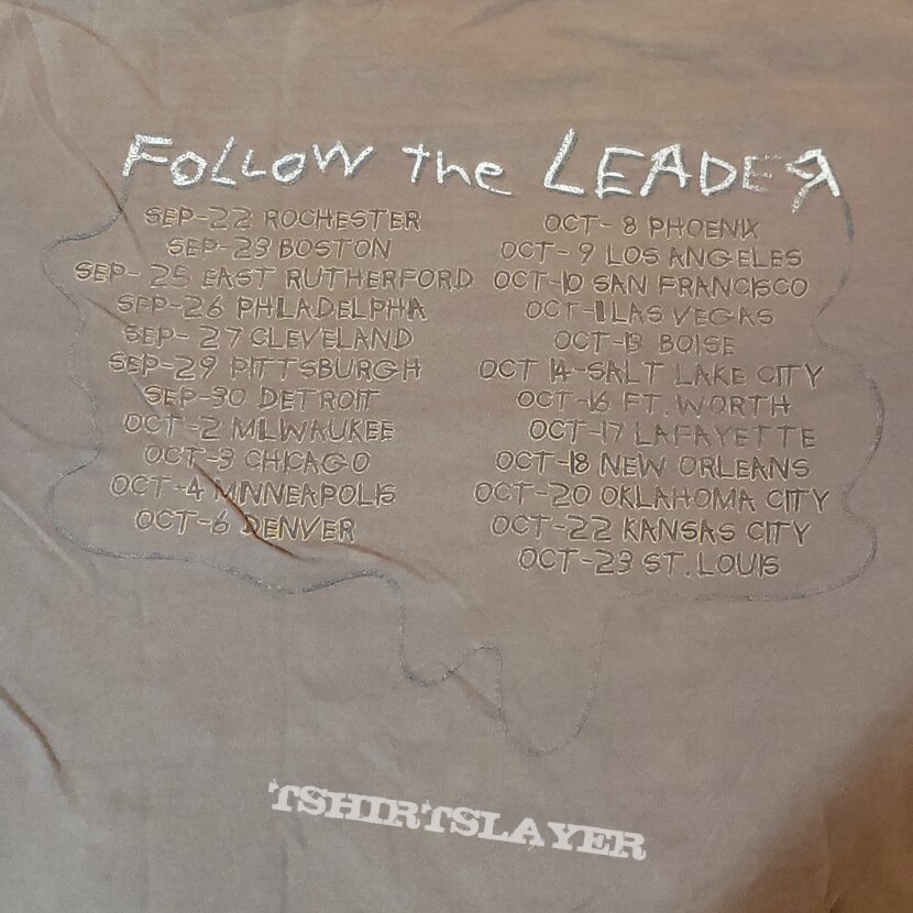 Korn Follow The Leader Tour Shirt | TShirtSlayer TShirt and BattleJacket Gallery
