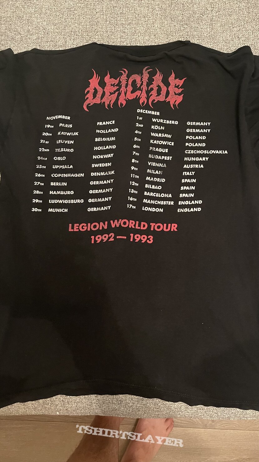Deicide Legion tour LS. | TShirtSlayer TShirt and BattleJacket Gallery