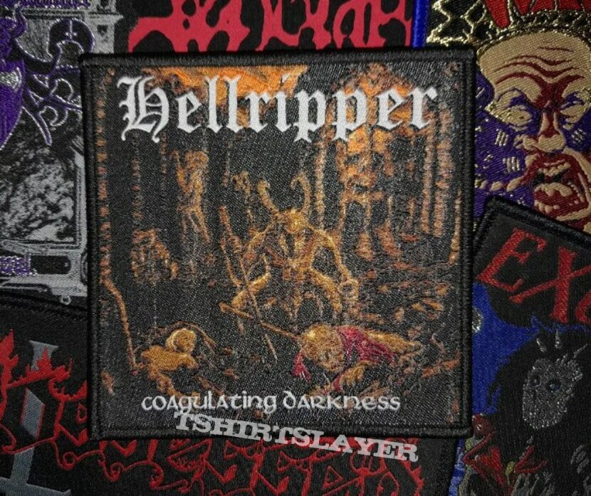 Hellripper - Coagulating Darkness woven patch | TShirtSlayer TShirt and BattleJacket Gallery