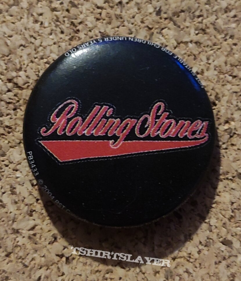 The Rolling Stones, The Rolling Stones Button - Logo Pin / Badge ...