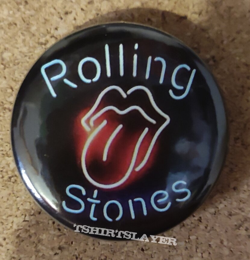 The Rolling Stones, The Rolling Stones Button - Tongue Pin / Badge ...
