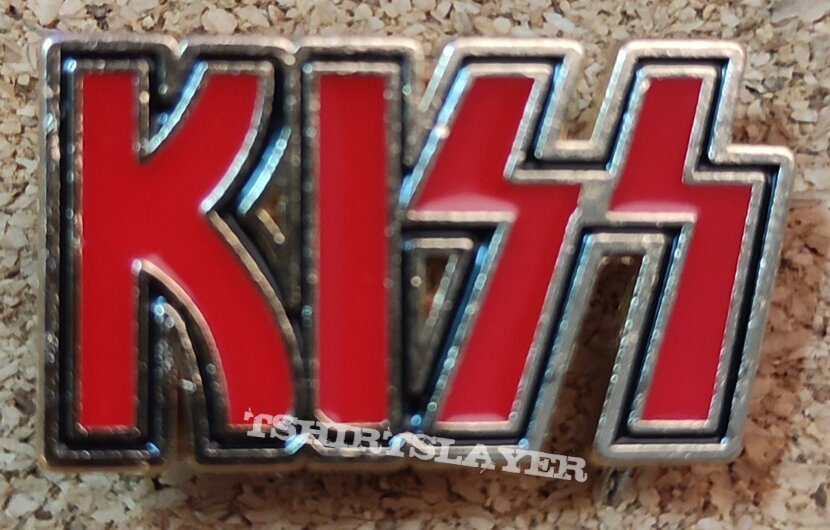 Kiss, Kiss Pin - Logo Pin / Badge (Nunslayer's) | TShirtSlayer