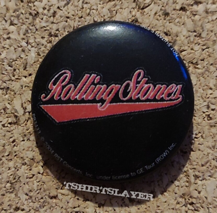 The Rolling Stones, The Rolling Stones Button - Logo Pin / Badge ...