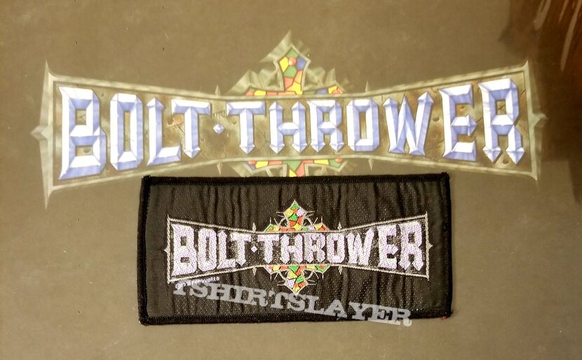 Original Bolt Thrower Logo Patch | TShirtSlayer TShirt and BattleJacket ... Original Bolt Thrower Logo Patch | TShirtSlayer TShirt and BattleJacket ...