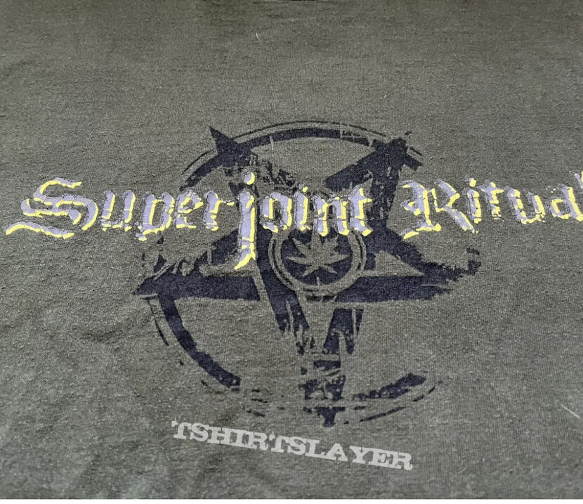 Superjoint ritual green logo / leaf shirt large 2002 | TShirtSlayer ...