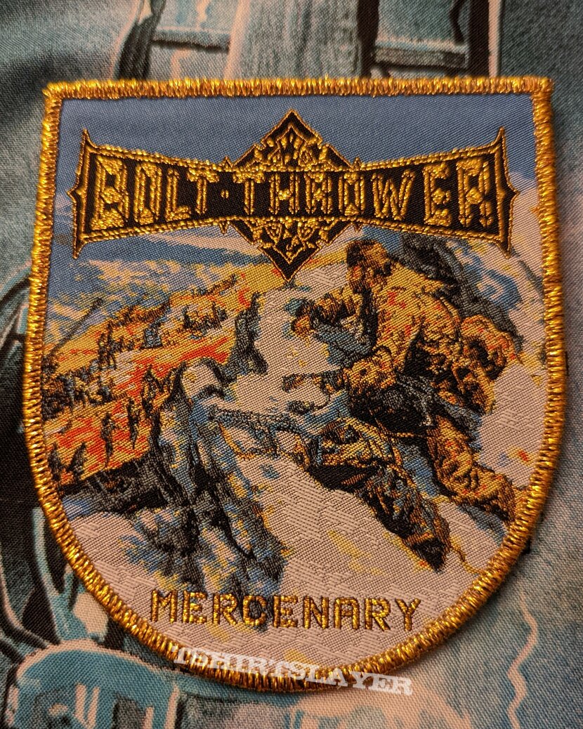 Bolt Thrower - Mercenary woven patch | TShirtSlayer TShirt and ...
