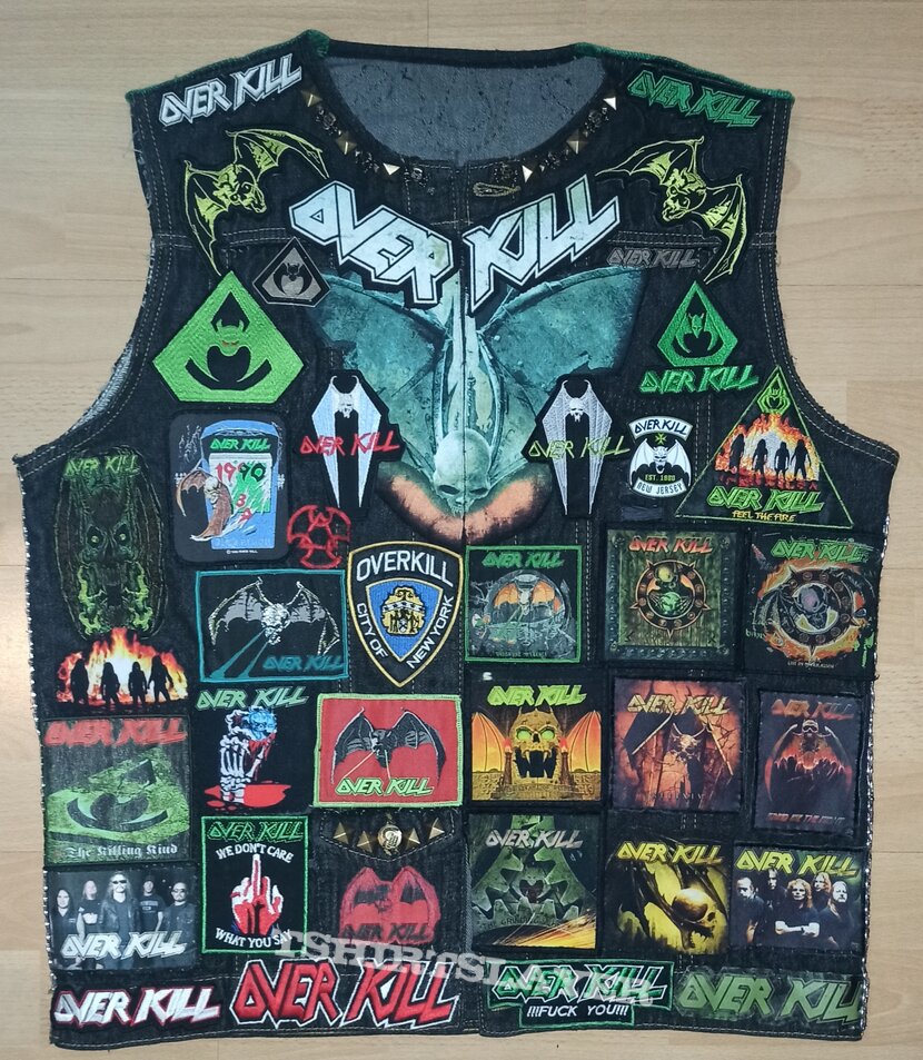 OVERKILL Tribute Battle Vest | TShirtSlayer TShirt and BattleJacket Gallery