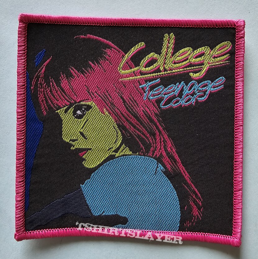 College Teenage Color Patch Pink Border | TShirtSlayer TShirt and ...