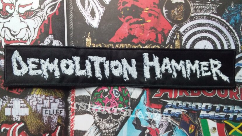 Demolition Hammer Strip Patch | TShirtSlayer TShirt and BattleJacket ...