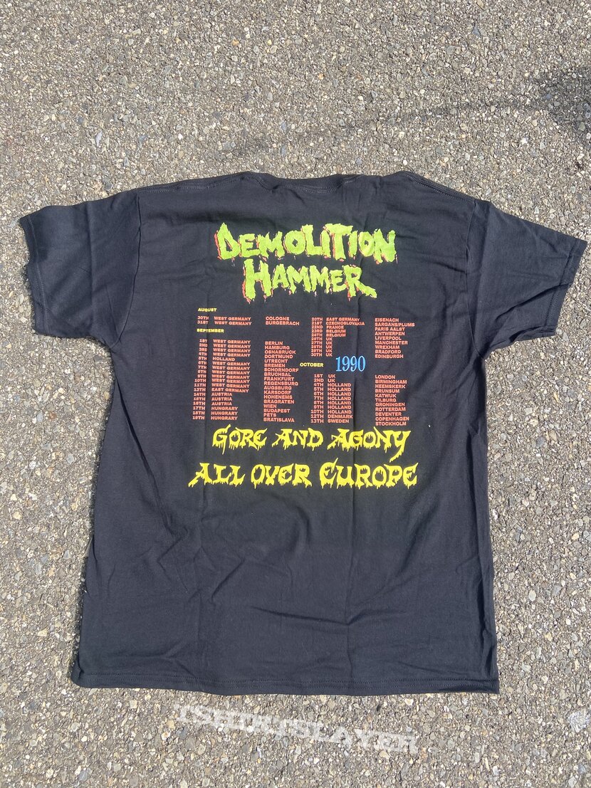 demolition hammer tortured existence shirt | TShirtSlayer TShirt and ...