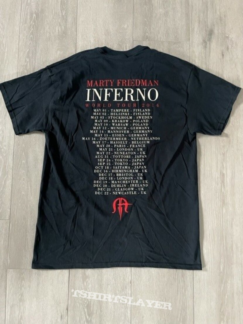 Marty Friedman 2014 Inferno Tour Shirt | TShirtSlayer TShirt and ...