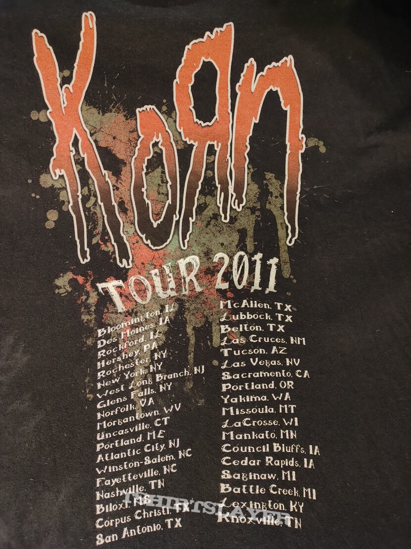 Korn 2011 tour shirt | TShirtSlayer TShirt and BattleJacket Gallery