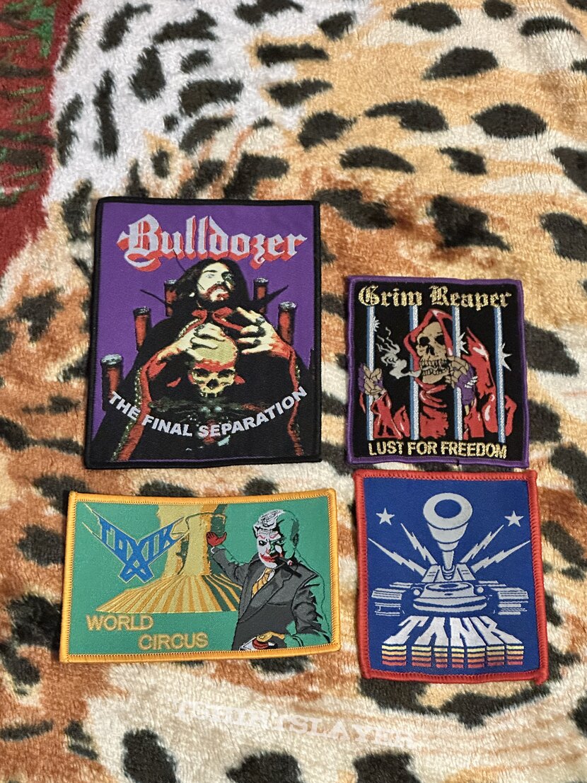 Toxik patches live on site | TShirtSlayer TShirt and BattleJacket Gallery