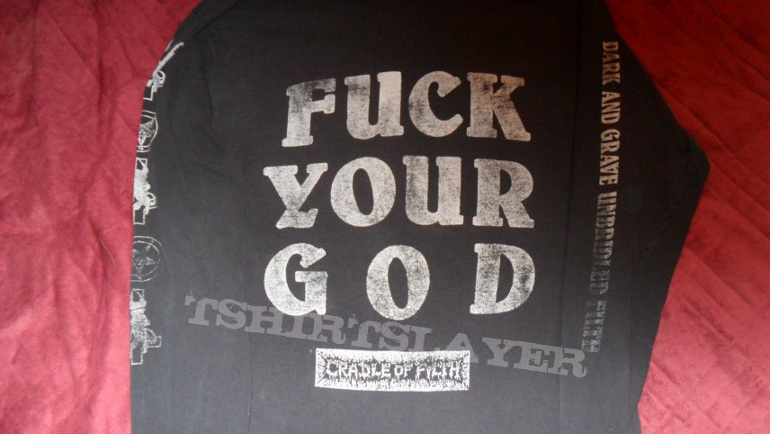 Cradle Of Filth Fuck Your God Alternate Print Longsleeve