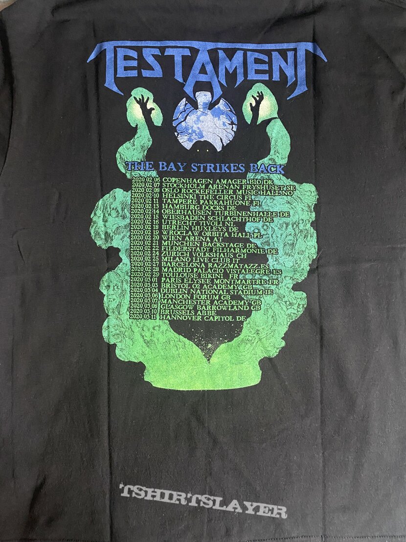 Testament Tour-Shirt 2020 | TShirtSlayer TShirt and BattleJacket Gallery