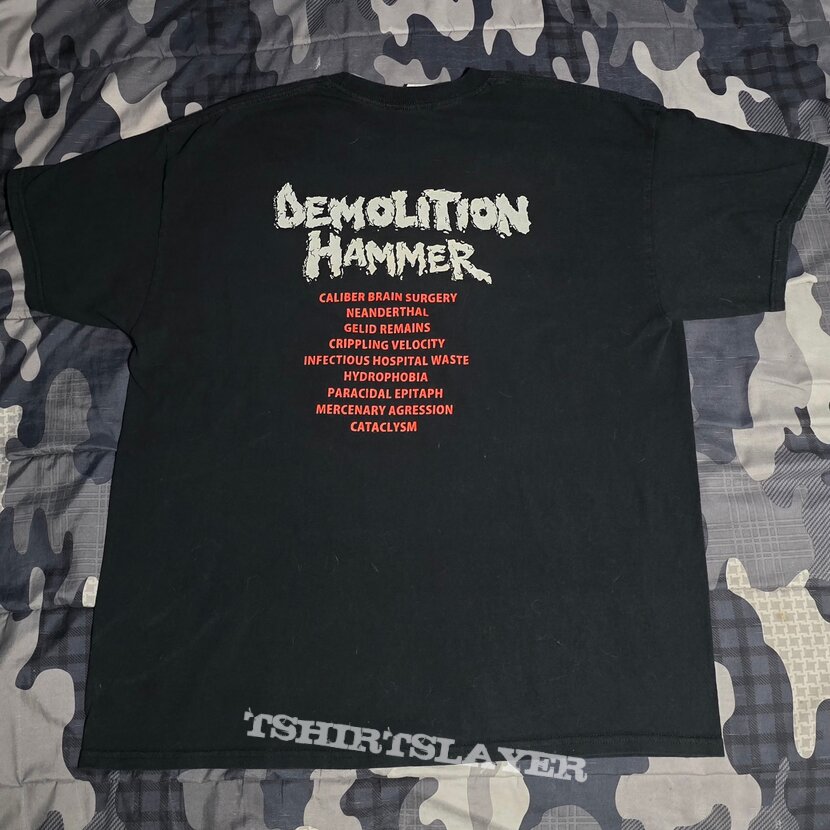 Demolition Hammer- "Tortured Existence" T-Shirt | TShirtSlayer TShirt ...