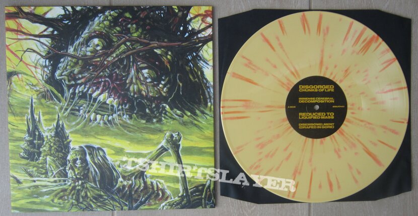 Cryptworm - Spewing Mephitic Putridity LP - 2022 yellow/orange splatter ...